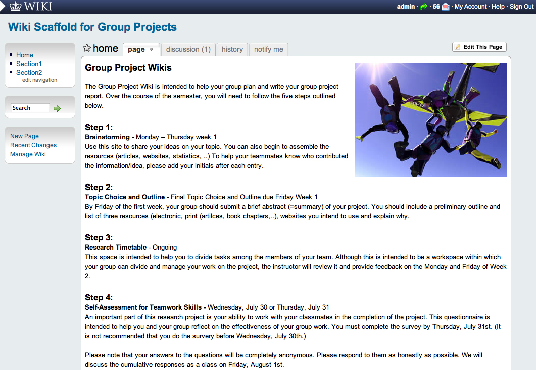 Our Services Wikispaces Examples